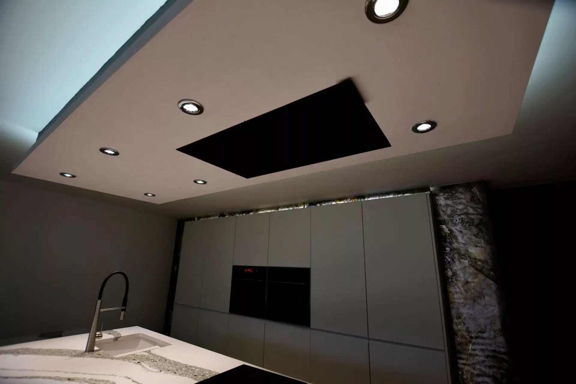 Stone Fascia German Kitchen Fitted With North American Quartz | UK's ...